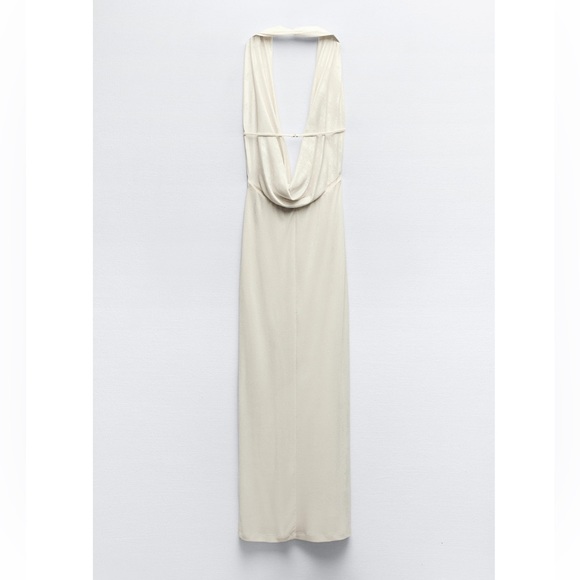 Zara | Dresses | Zara Draped Halter Dress | Poshmark